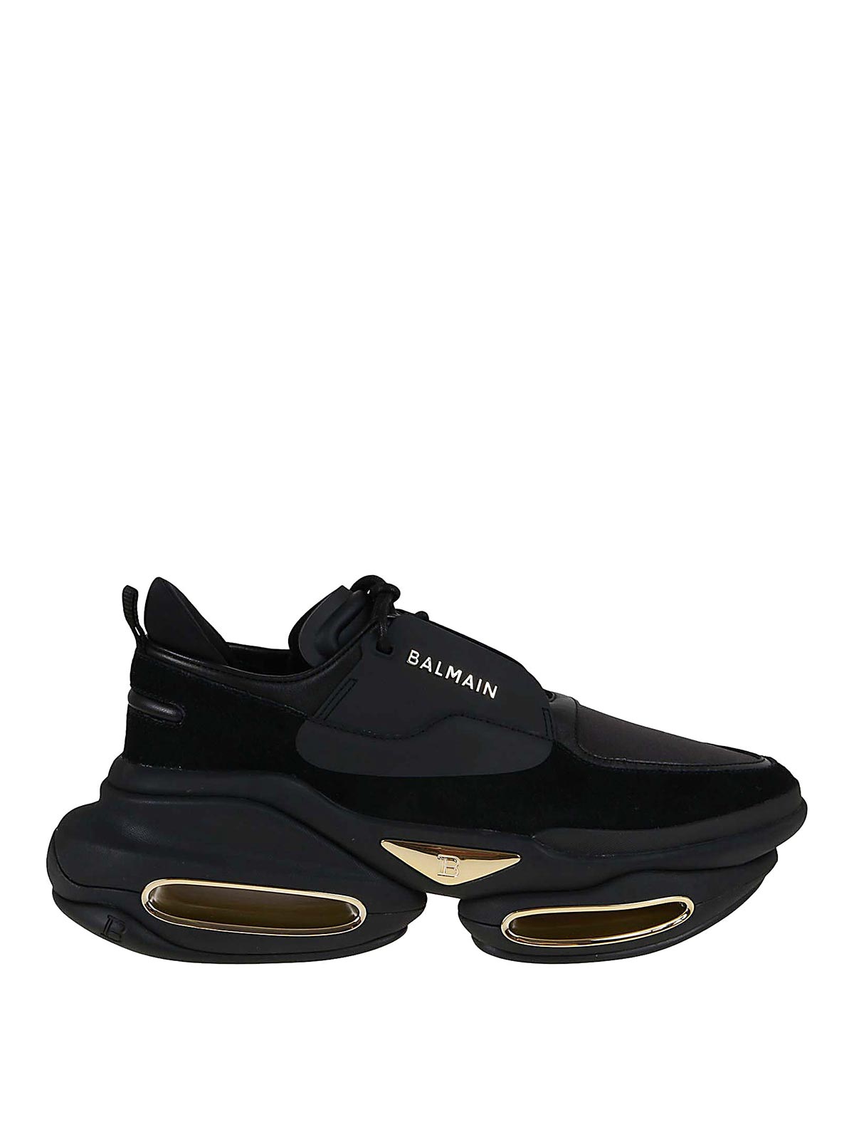 Trainers Balmain - B bold low-calfskin&suede - BM1VI277LSSE0PA | thebs.com