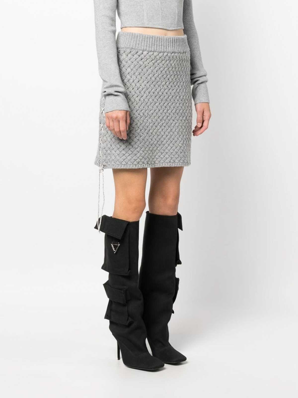 Giuseppe Di Morabito Mini skirt - Grey - Women | PF23249KN26431