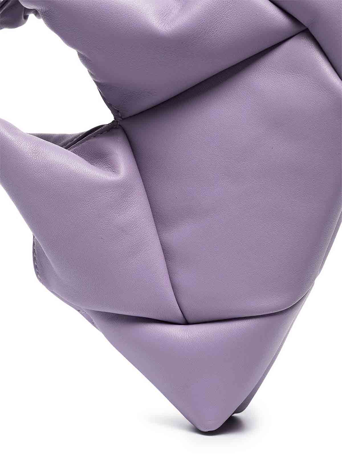 Reco mini didi padded leather tote bag - Beige | MINIDIDIBAGVIOLETA