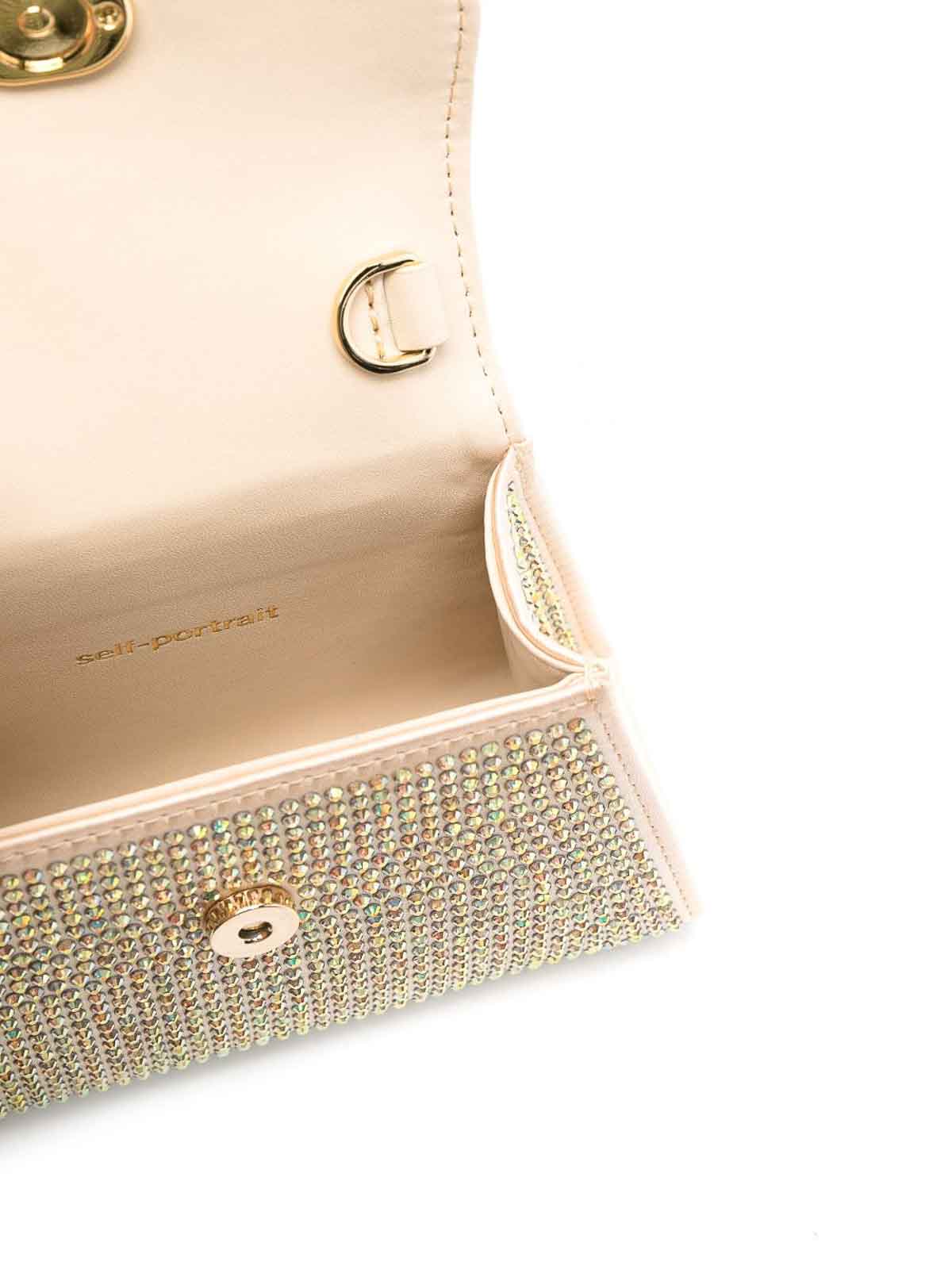 Self Portrait micro bow rhinestone-embellished bag | PF23307C