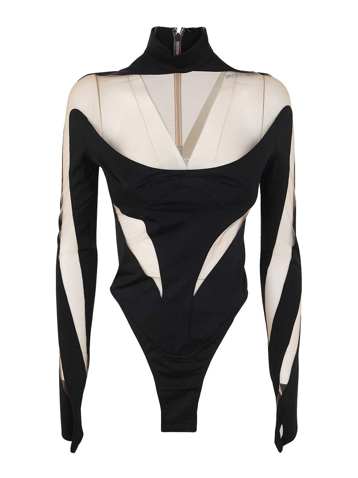 Mugler Top - Schwarz - Schwarz - Damen | 23W1BO019284219991