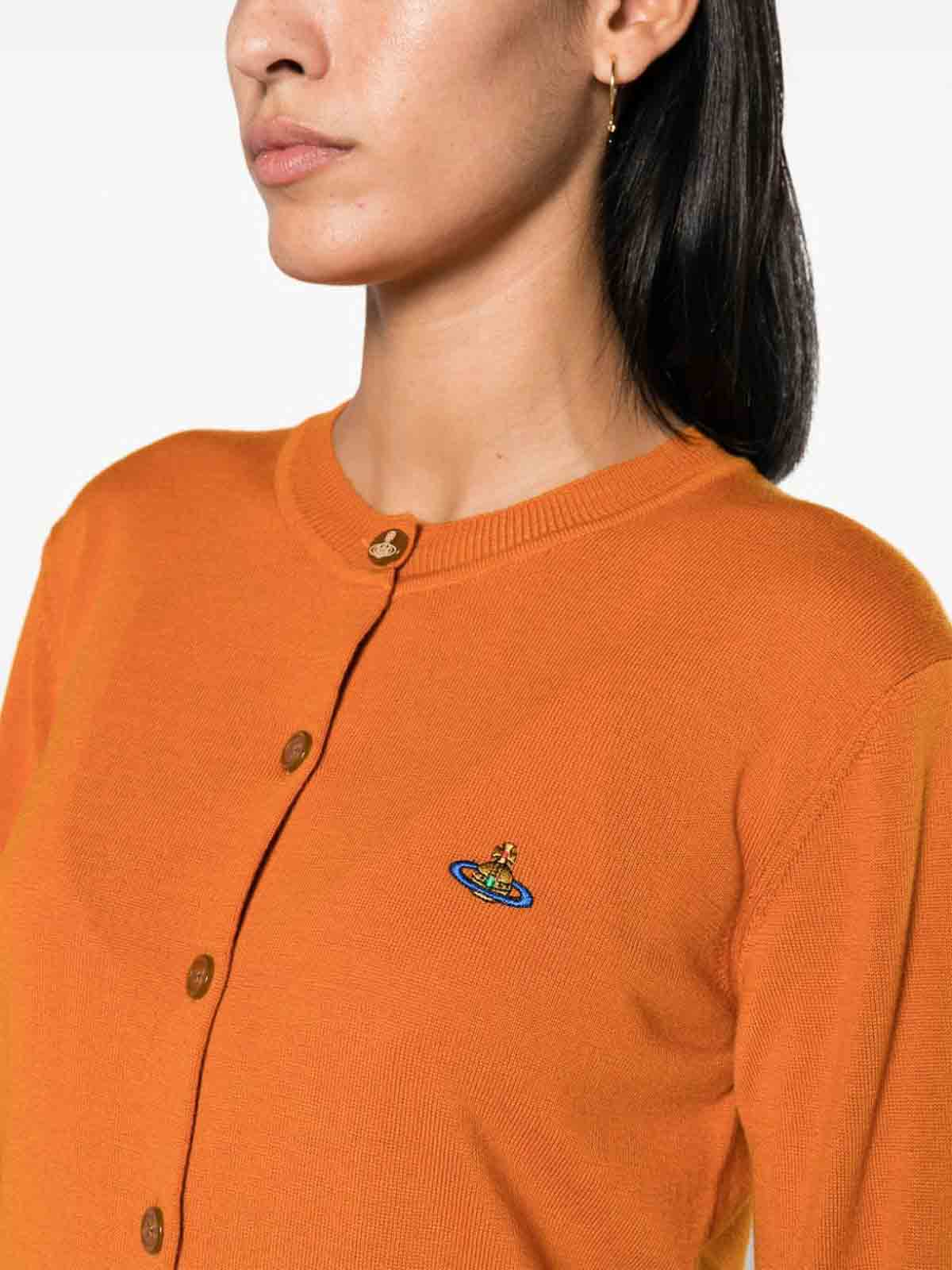 Vivienne Westwood Logo cardigan - Orange | 1803002PY0006F410