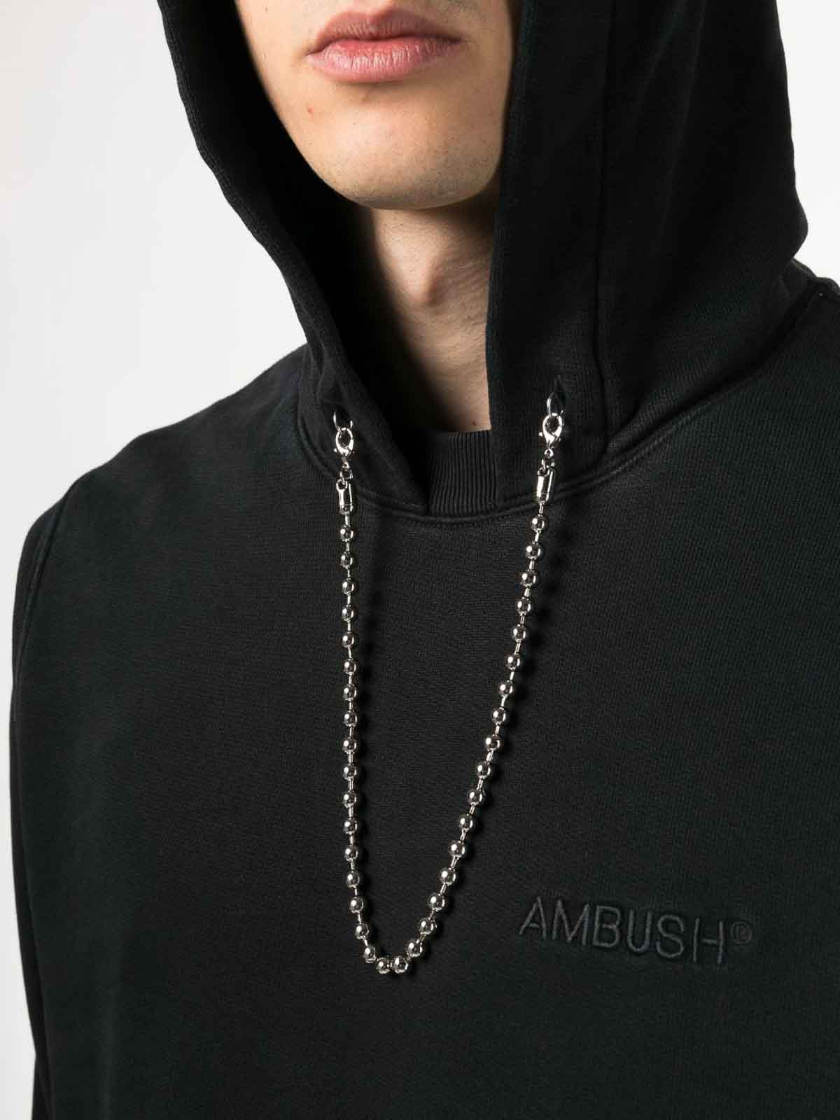 Sweatshirts & Sweaters Ambush - Chain cotton hoodie - BMBB027F23FLE0011010