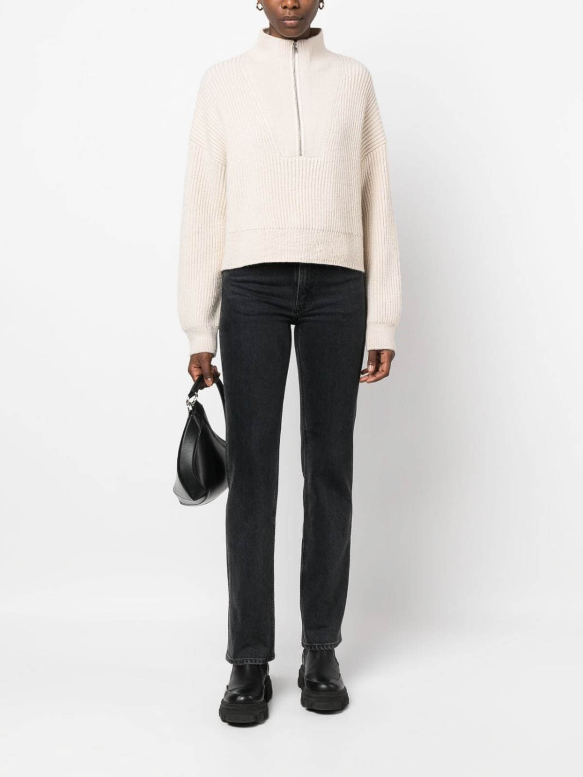 Cardigans Closed - Wool half-zip jumper - C9657198M22218