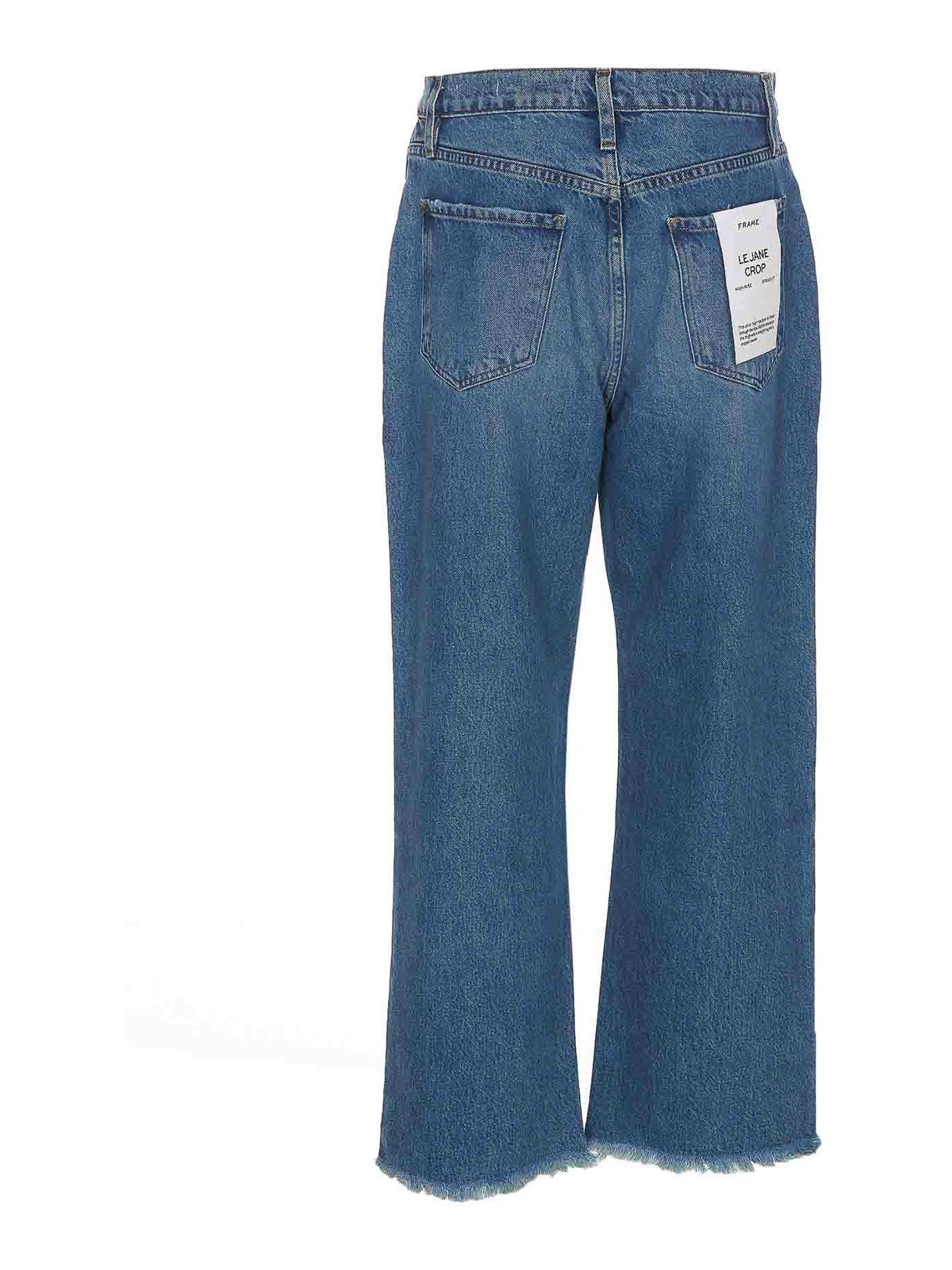 Bootcut jeans Frame - Le jane crop denim raw fray jeans - LJNCRF510CRMI
