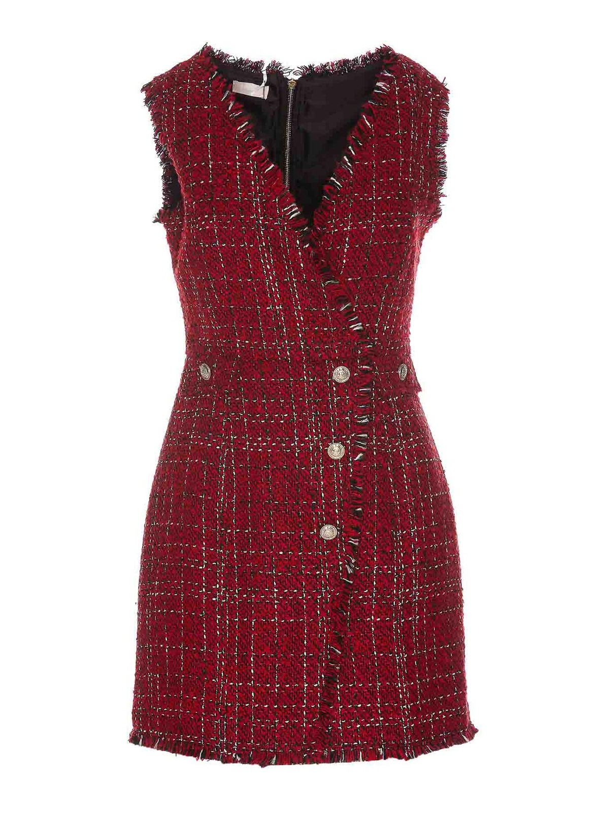 Liu Jo Boucle dress - Red - Women | MF3084T4399Q9546 | thebs.com