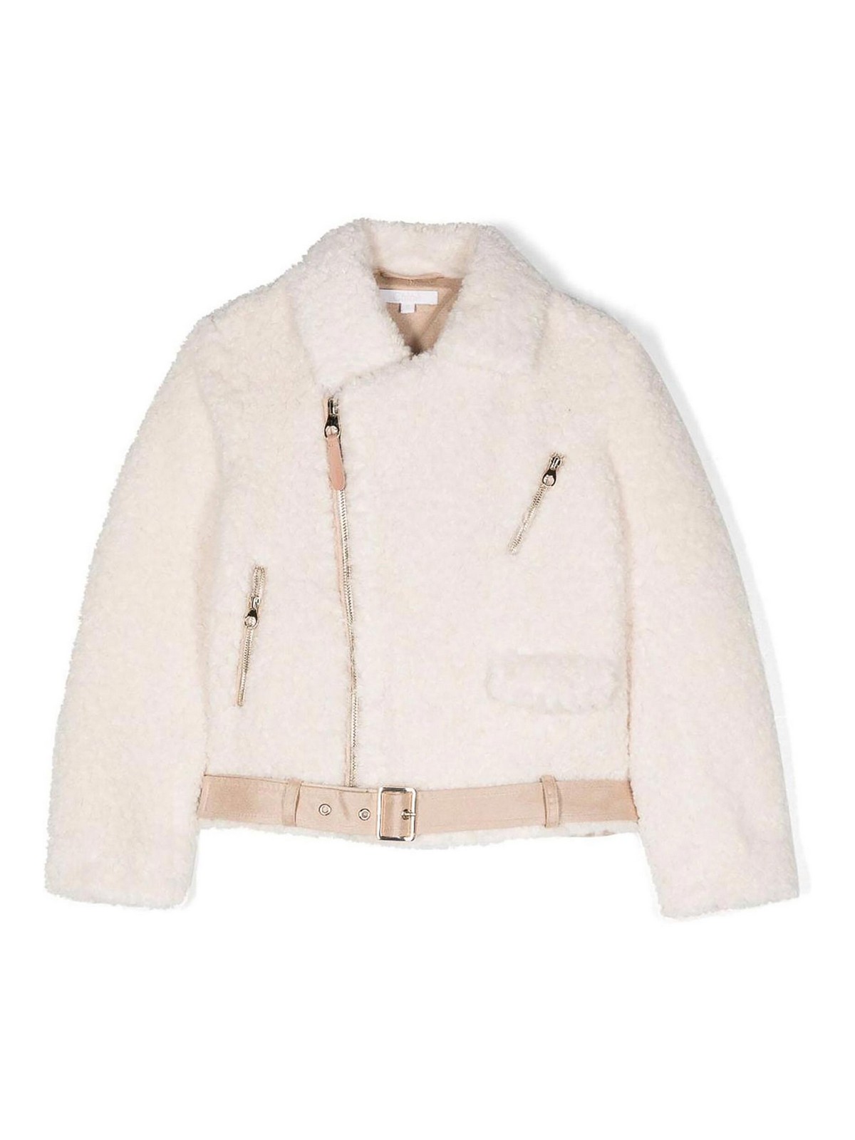 Casual jackets Chloe' - Faux-shearling biker jacket - C16438148