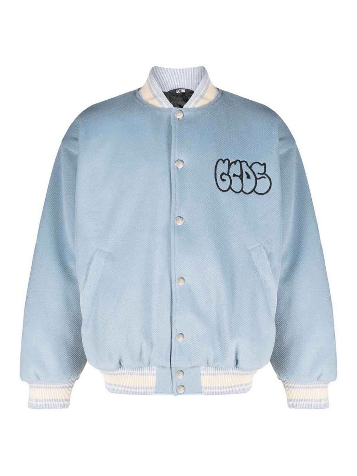 Gcds Graffiti-logo varsity bomber - Light Blue | FW23M20047807