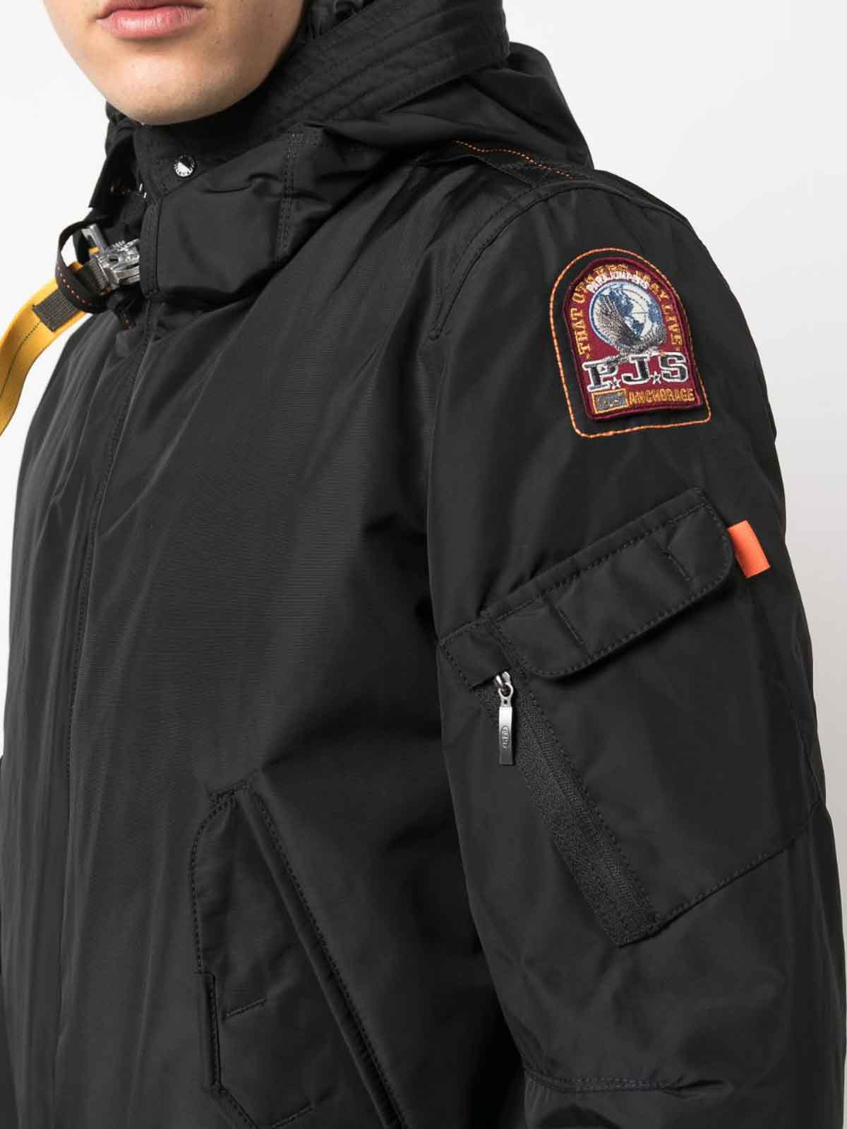 Parajumpers Logo-patch padded jacket - Black | PMJKMC010541BLACK