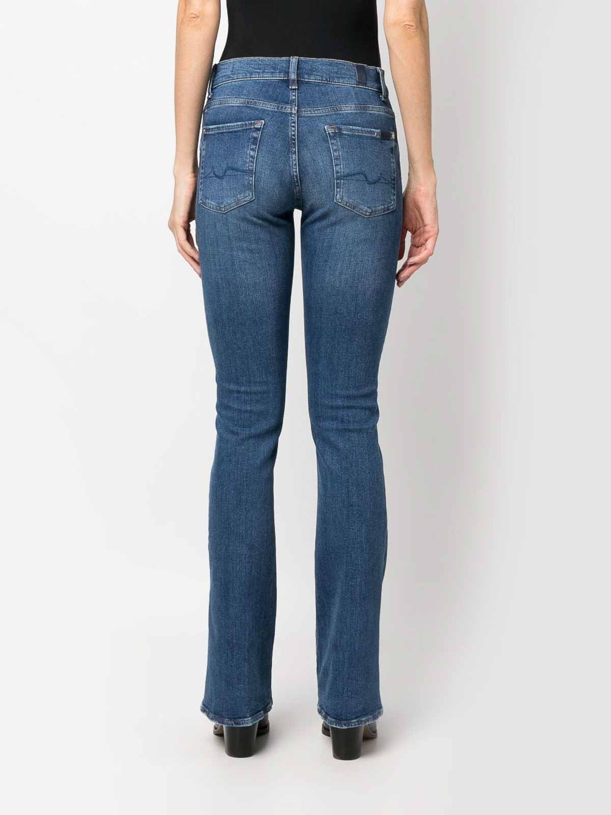 Seven Mid-rise flared jeans - Light Wash | JSWBC120IUMIDBLUE