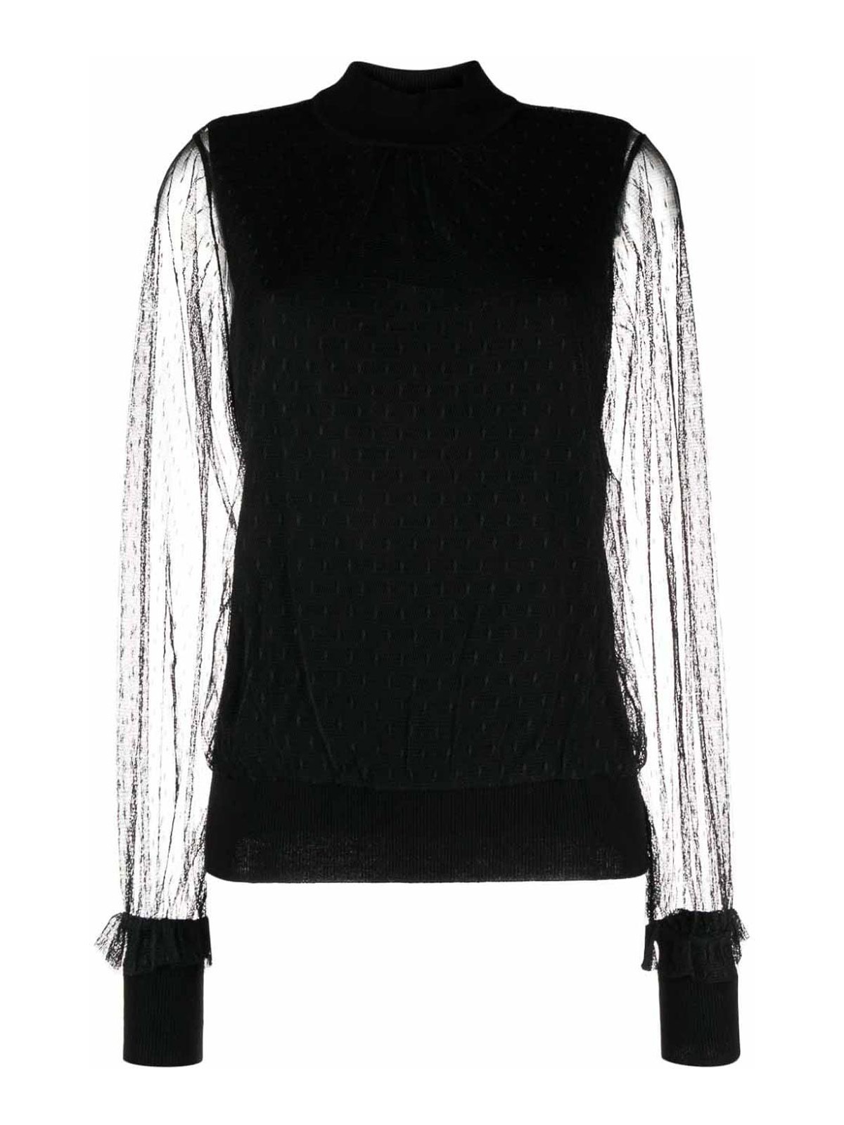 Tops & Tank tops Twinset - Layered-Tulle Knitted Top - 232TT3411S1823900006