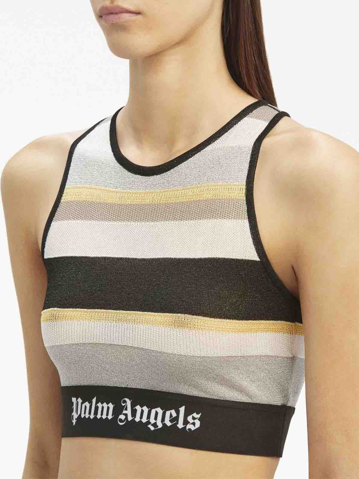 Palm Angels Top - Bunt - Bunt - Damen | PWHT001E23KNI0028401