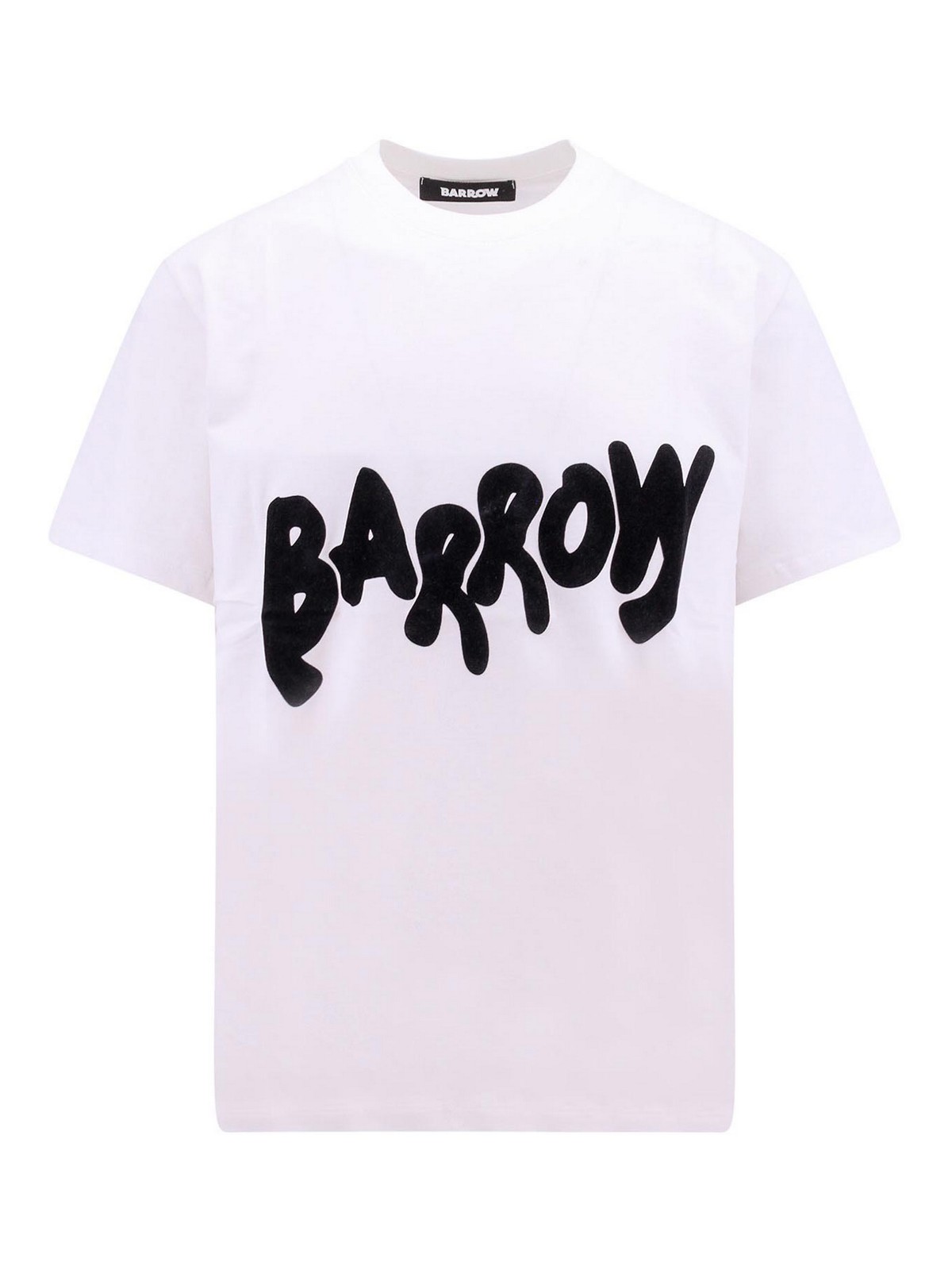 Barrow Cotton t-shirt with frontal and back logo | F3BWUATH094002