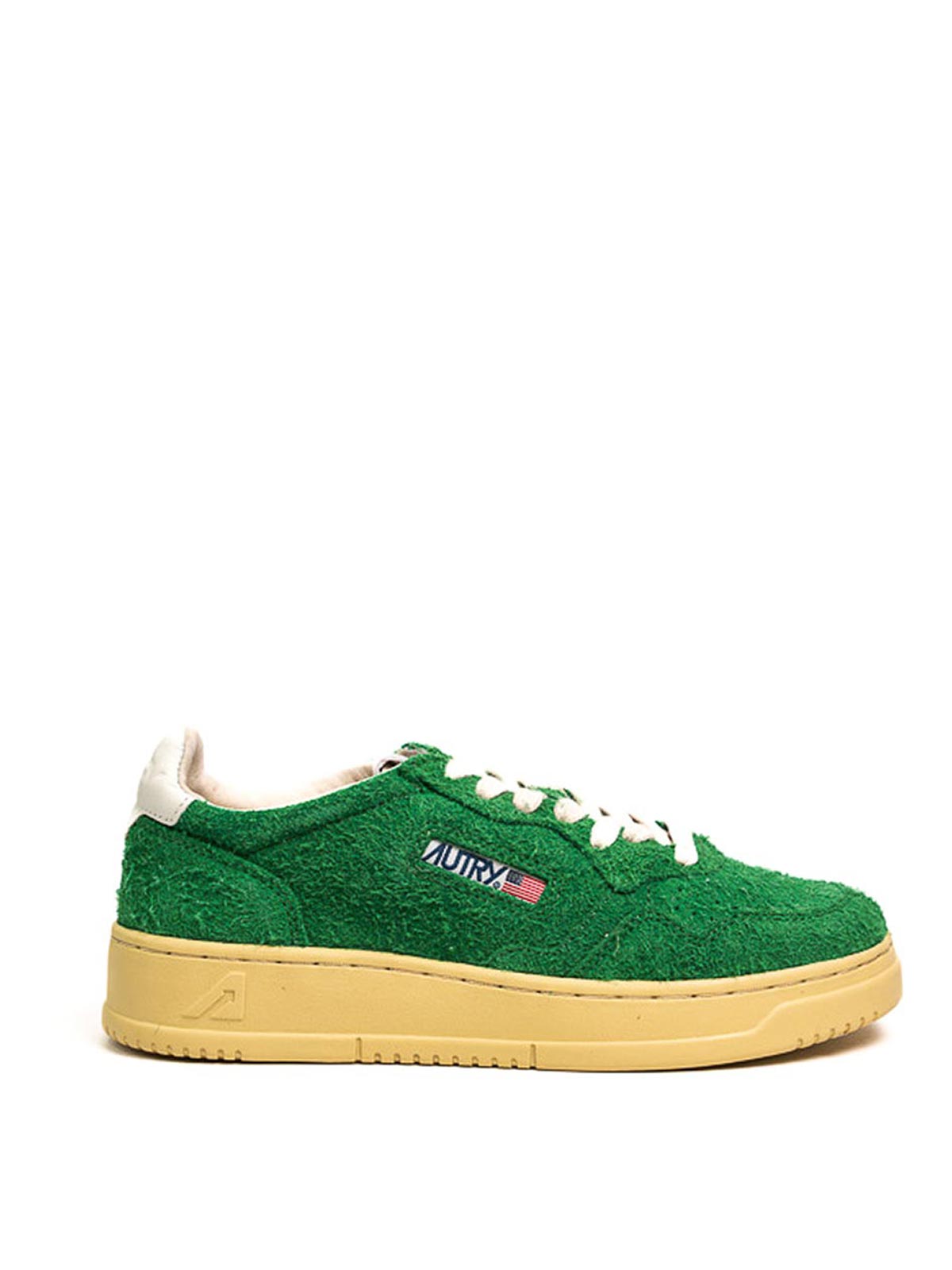 Trainers Autry - Green Hair-Effect Sneakers - AULWHS04