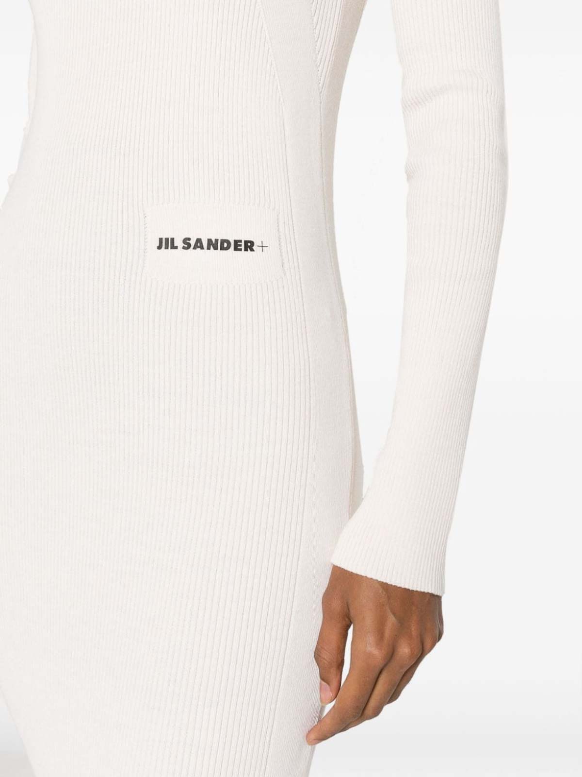 Jil Sander Logo midi dress - Beige - Women | J40CT0128J14639104