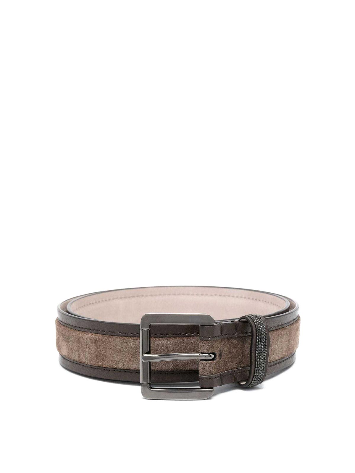 Belts Brunello Cucinelli - Suede and lamb belt - M0DELC32QC7891
