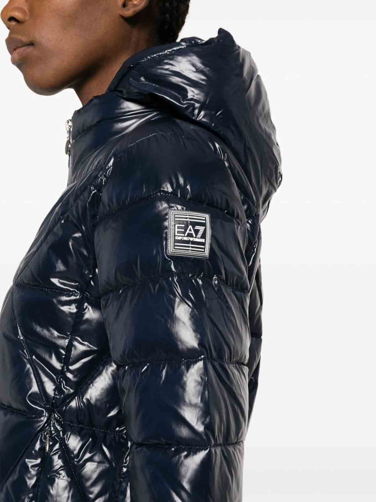 Casual jackets EA7 Emporio Armani - Logo nylon down jacket ...