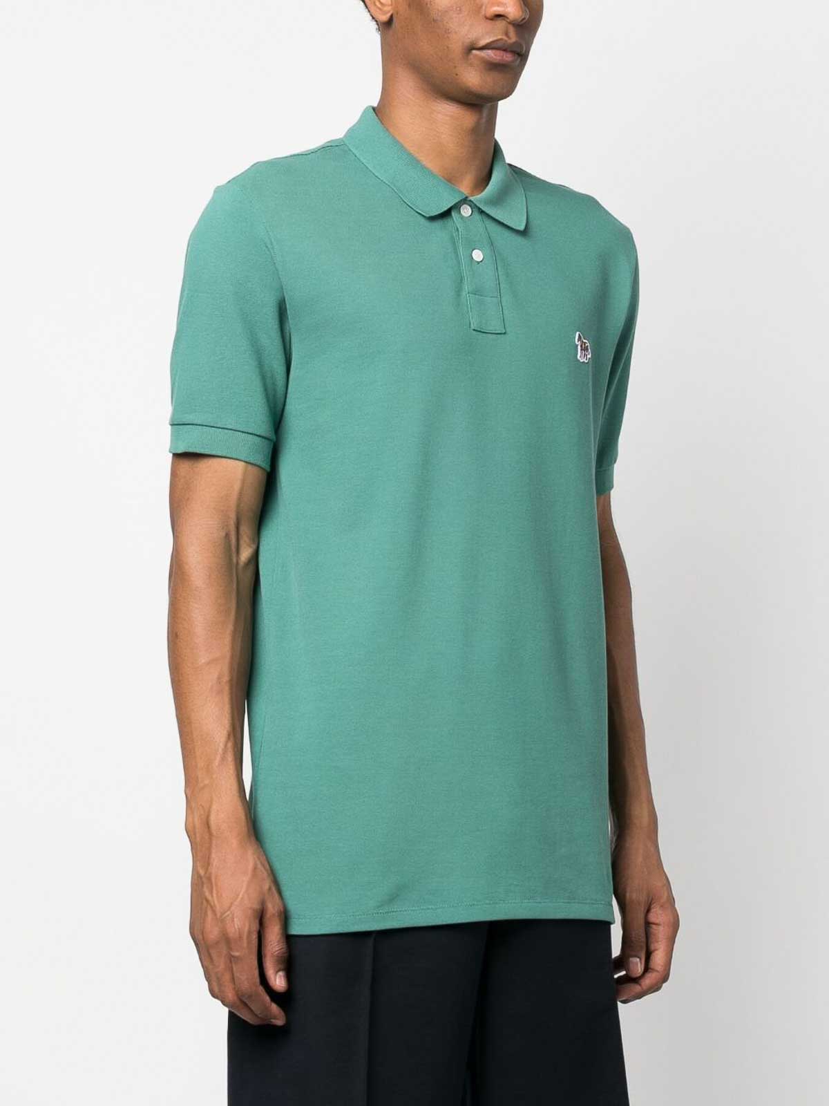 Ps by Paul Smith Logo cotton polo shirt - Green | M2R183KZL2006737C