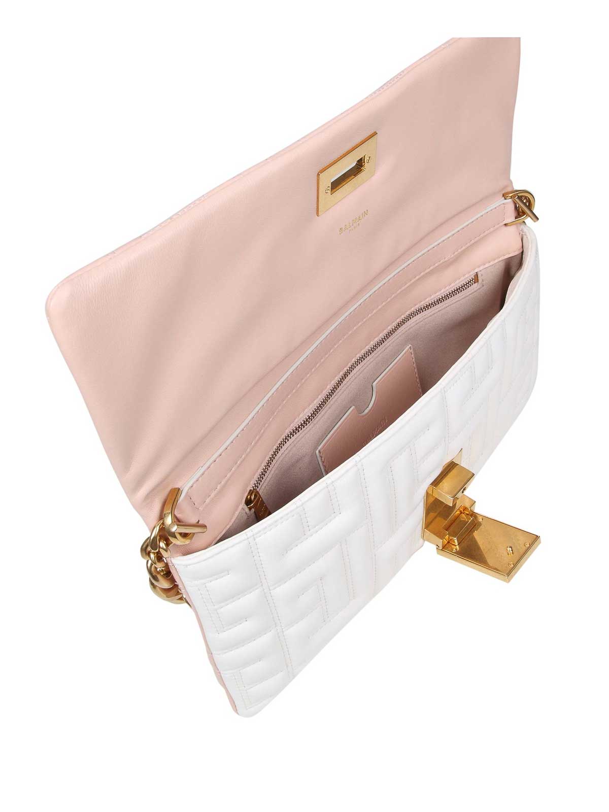 Cross body bags Balmain - 1945 monogram quilted soft clutch bag ...