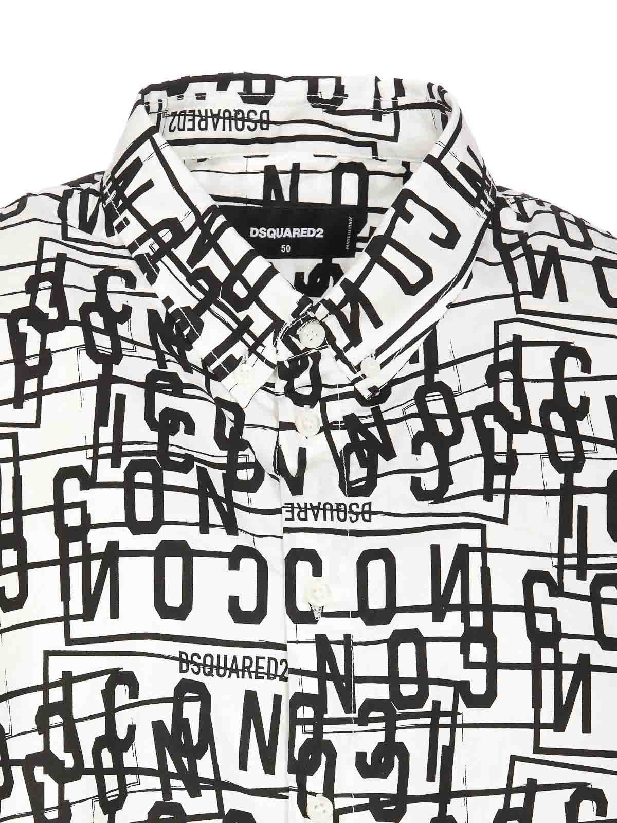 Shirts Dsquared2 - Icon logo print shirt - S79DL0042D35005001S | thebs.com