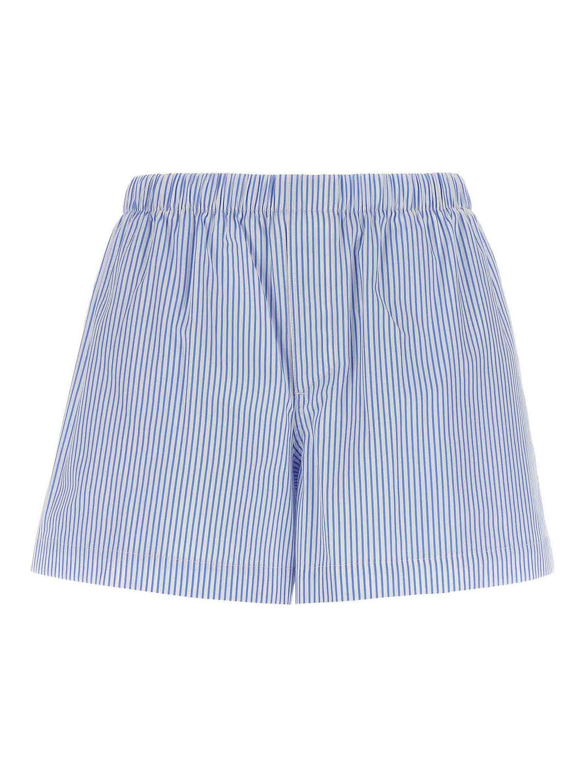 Wardrobe.NYC thin stripe shorts - Women | W2050PCTHINSTRIPEBLUE
