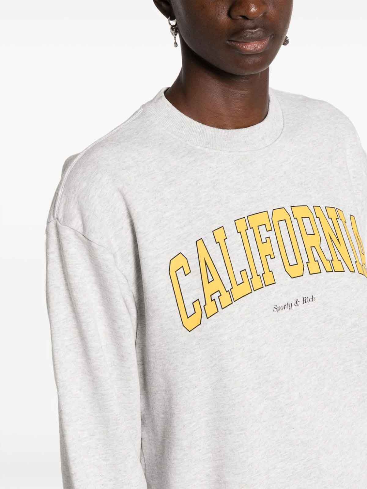 Sweatshirts & Sweaters Sporty & Rich - California cotton sweatshirt ...