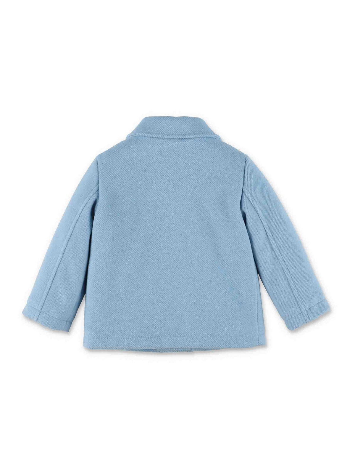 Harris Blu Light blue viscose blend harris coat - Boys | HBB04122