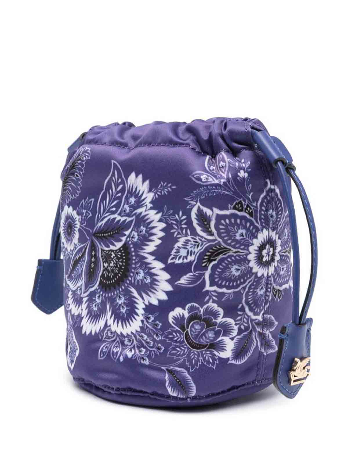Bucket bags Etro - Amethyst purple floral bucket bag - AA024WP2C0004B0065