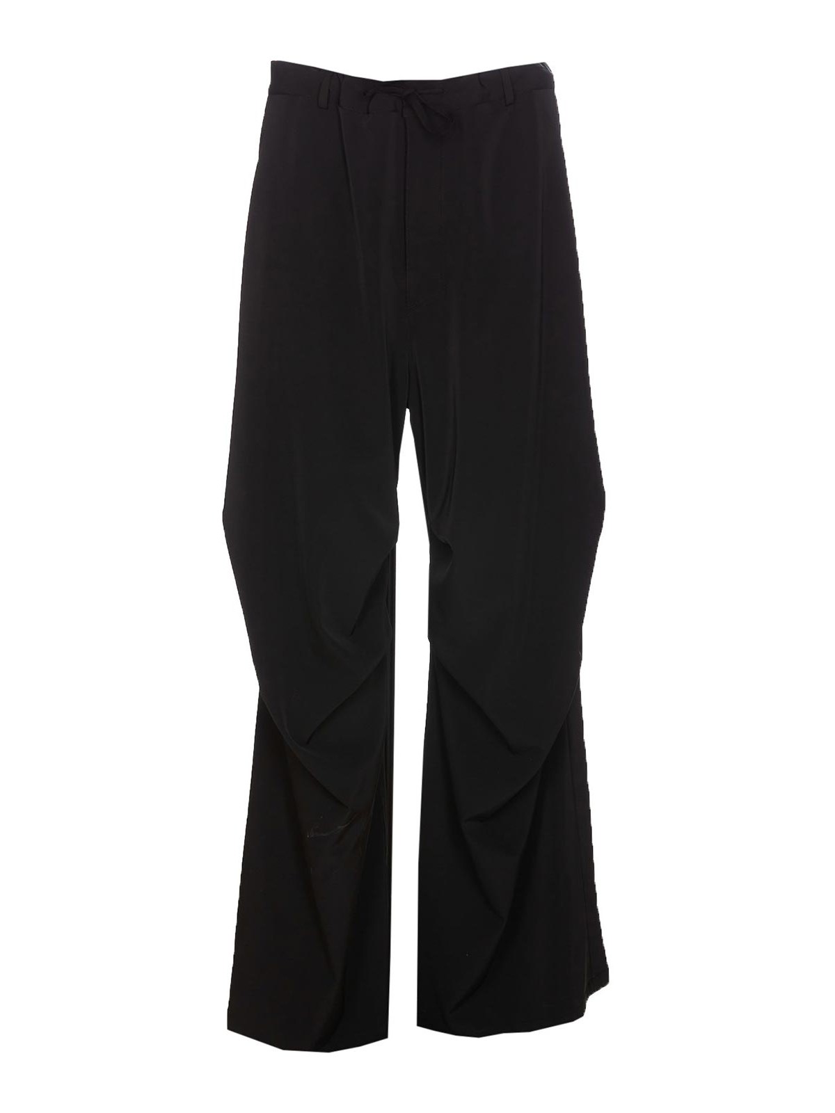 Casual trousers MM6 Maison Margiela - Black track pants with button and ...