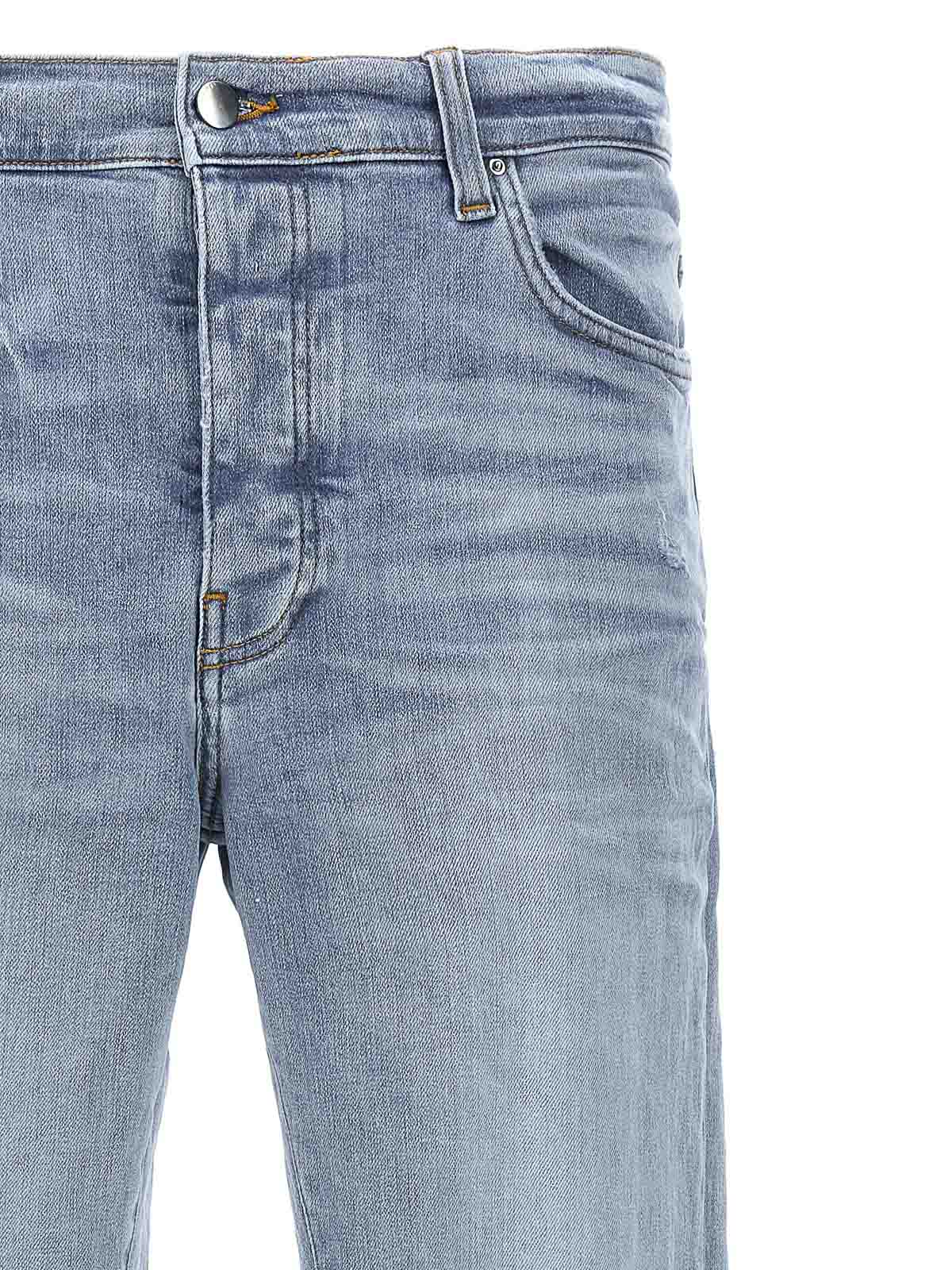 Amiri Stack Denim Jeans Used-Effect - Men | PS24MDS001PERFECTINDIGO