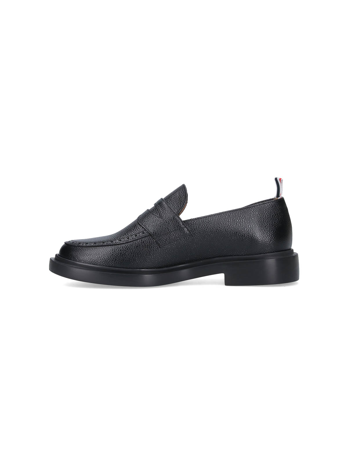 Thom Browne Logo Loafers Black Men MFD054G00198001 Thom Browne Logo Loafers Black Men MFD054G00198001