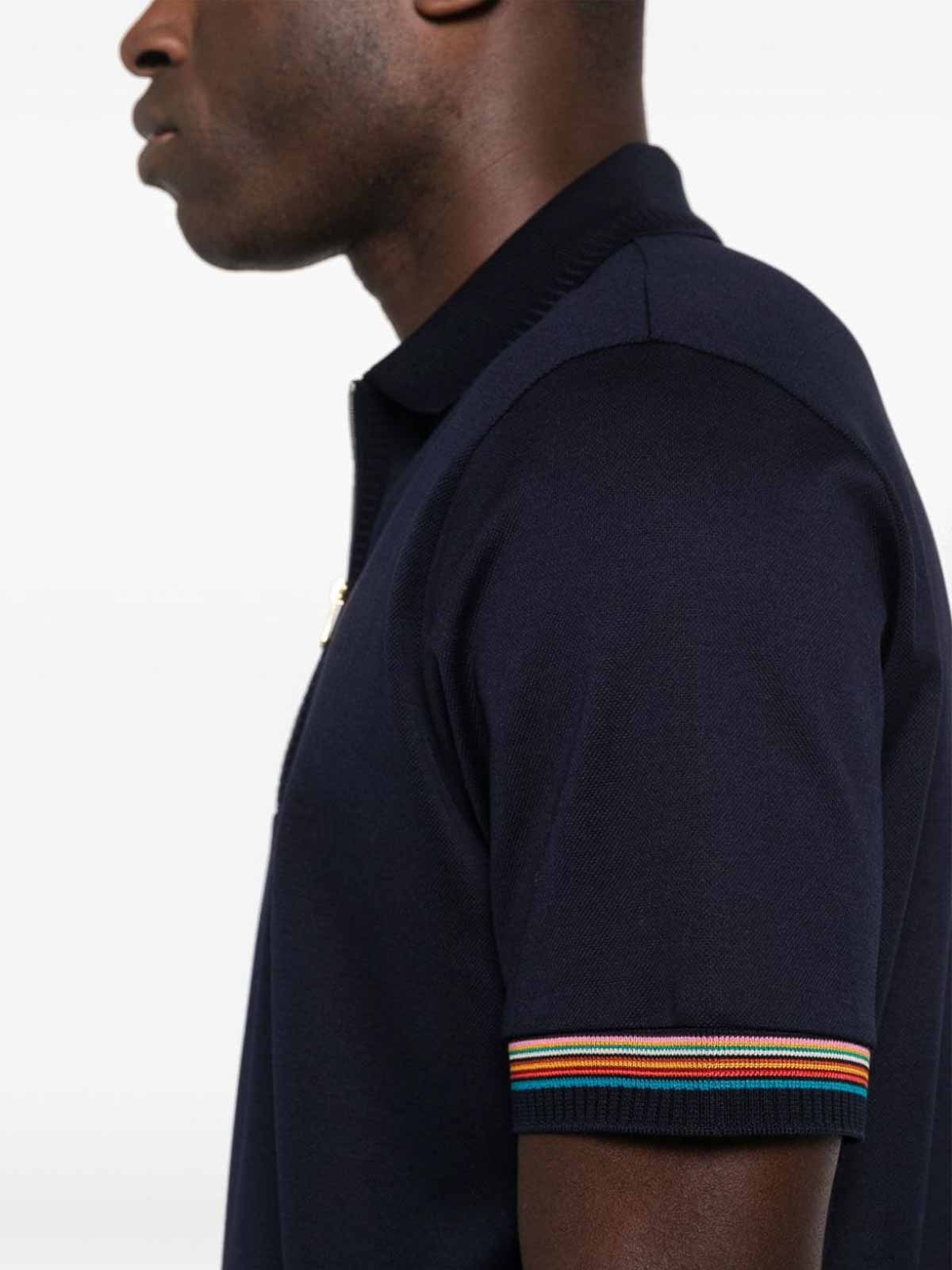 Polo shirts Paul Smith - Artist-stripe-detail polo shirt - M1R749YM0008949