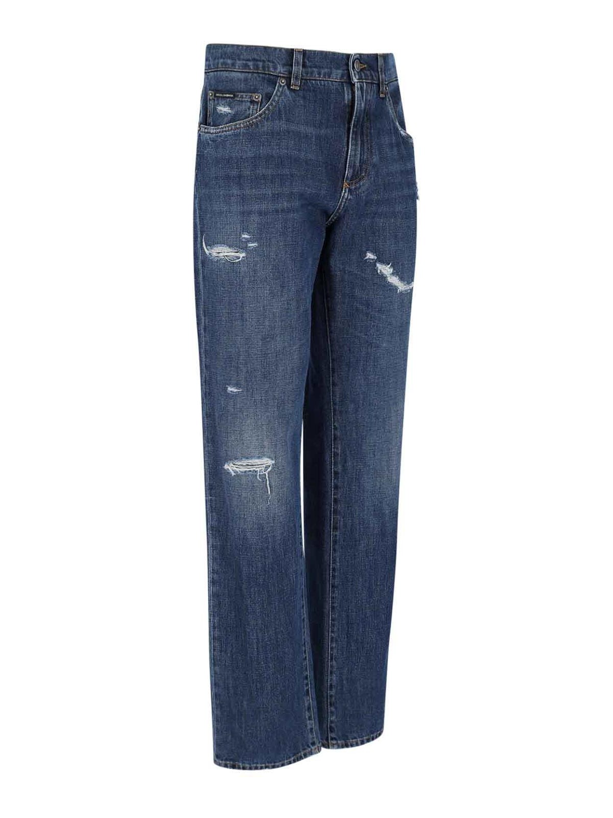 Dolce & Gabbana Destroyed effect jeans - Blue | GP02XDG8KO2S9001