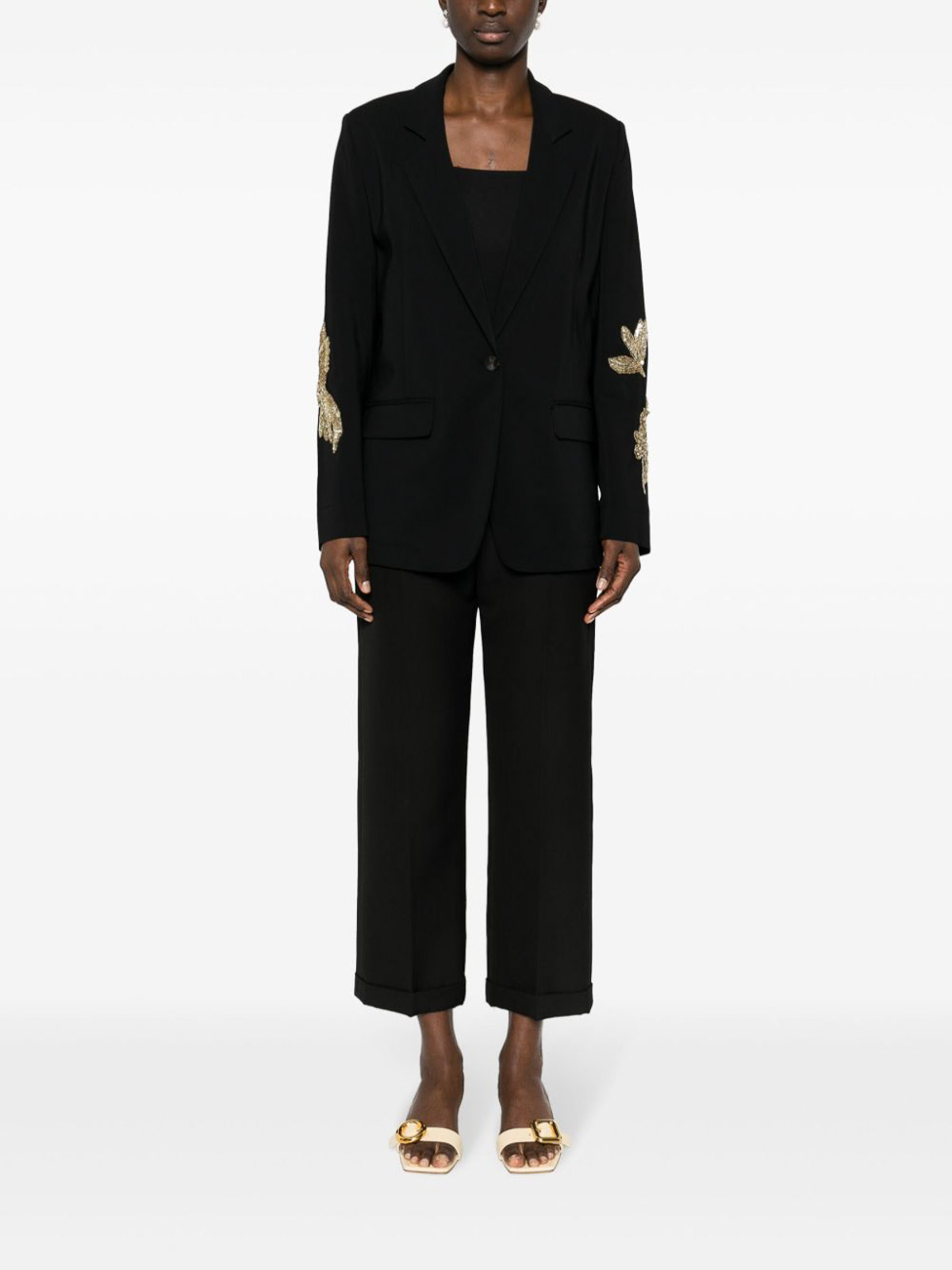 Casual jackets Forte Forte - Embroidered Crepe Cady Jacket ...