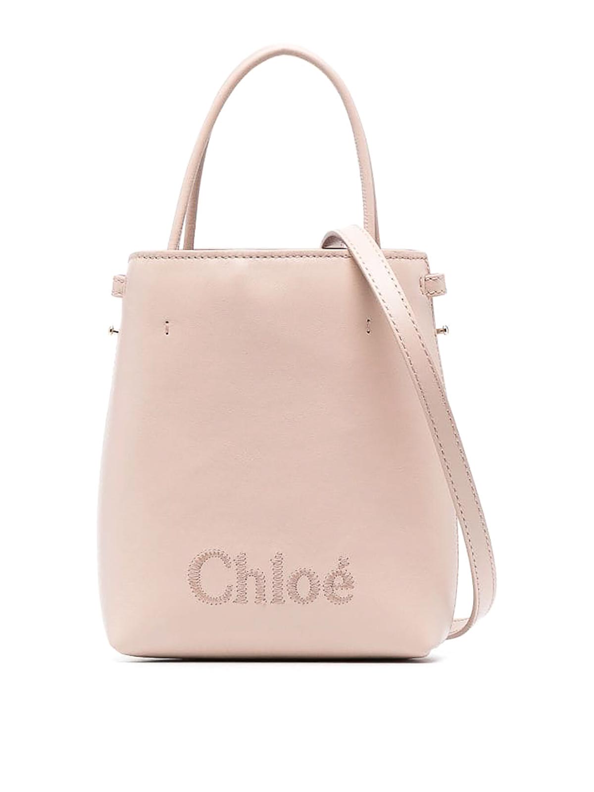 Chloe' Sense Micro Leather Bucket Bag | CHC23UP873I10CHLOESENSE6J5