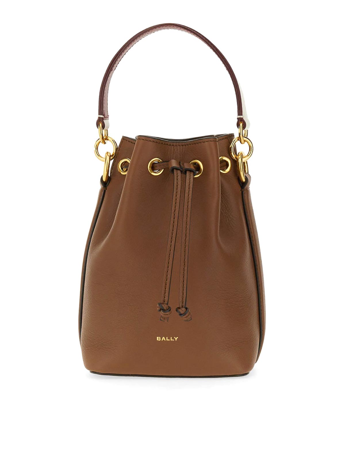 Bally Mini Code Bucket Bag - Light Brown - Women | WAO01VVT607U808O