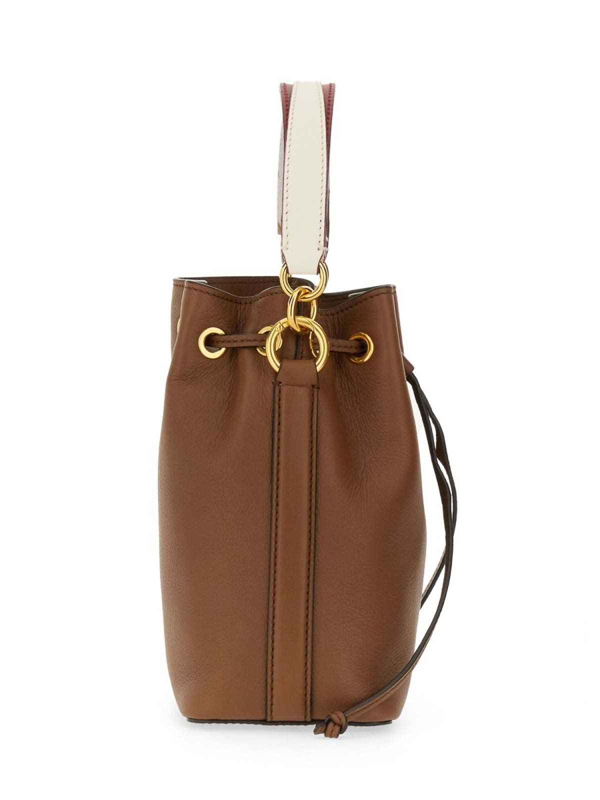 Bally Mini Code Bucket Bag - Light Brown - Women | WAO01VVT607U808O