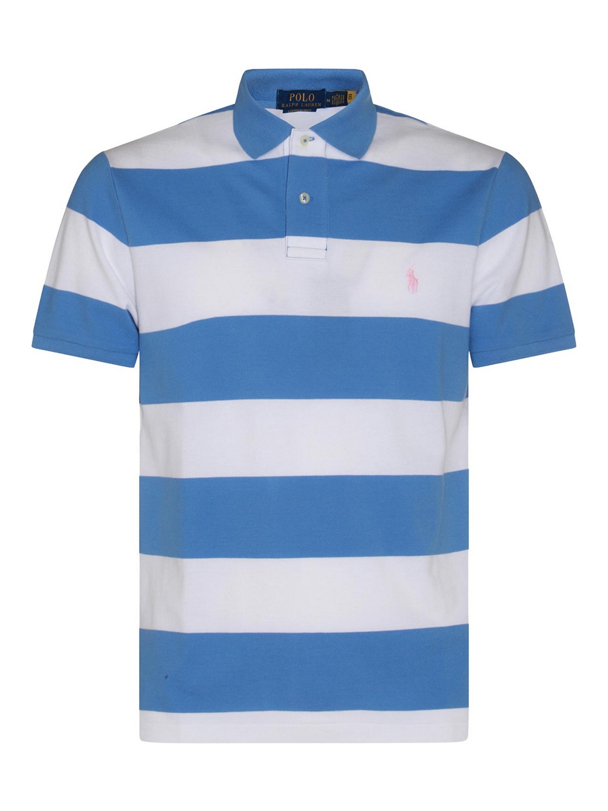 Polo shirts Polo Ralph Lauren - Light Blue And White Cotton Polo Shirt ...