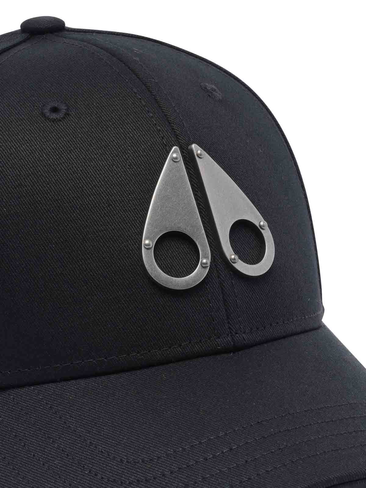 Moose Knuckles Logo Icon Baseball Cap - Black - Men | M31MA534VS282