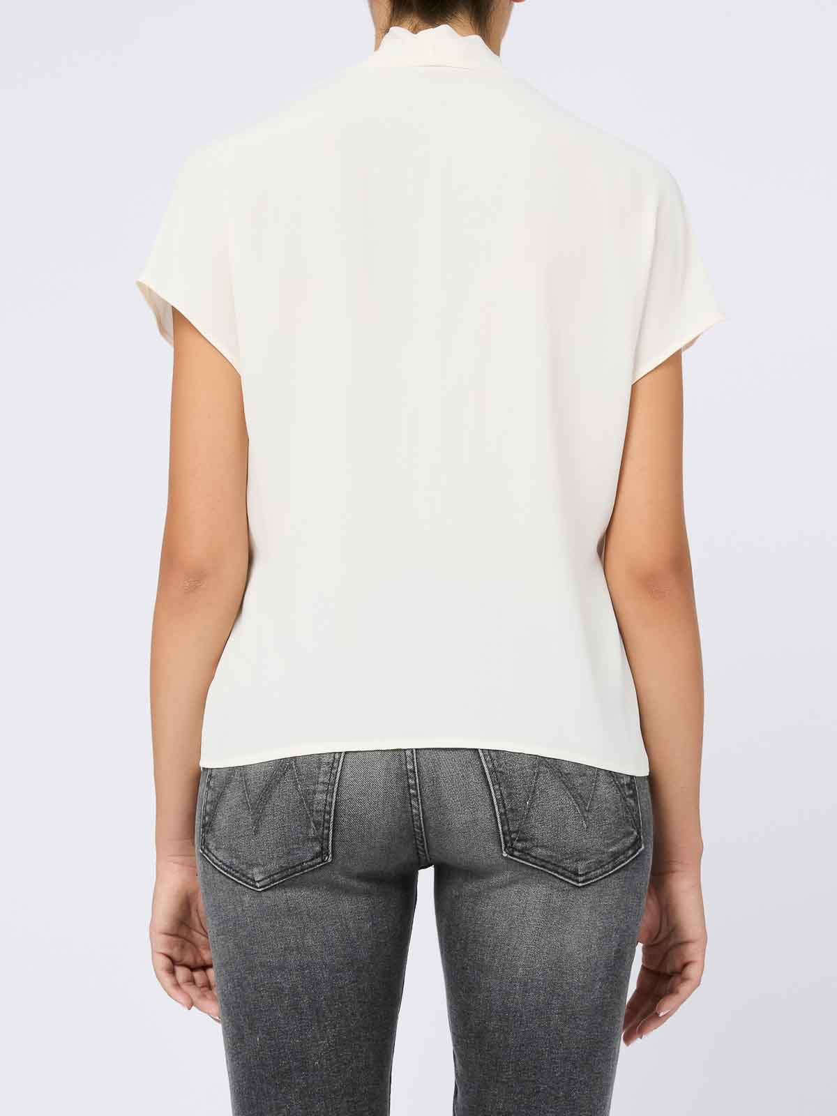 Semicouture Hera Silk Blouse - White - Women | Y4WU02HERAA051