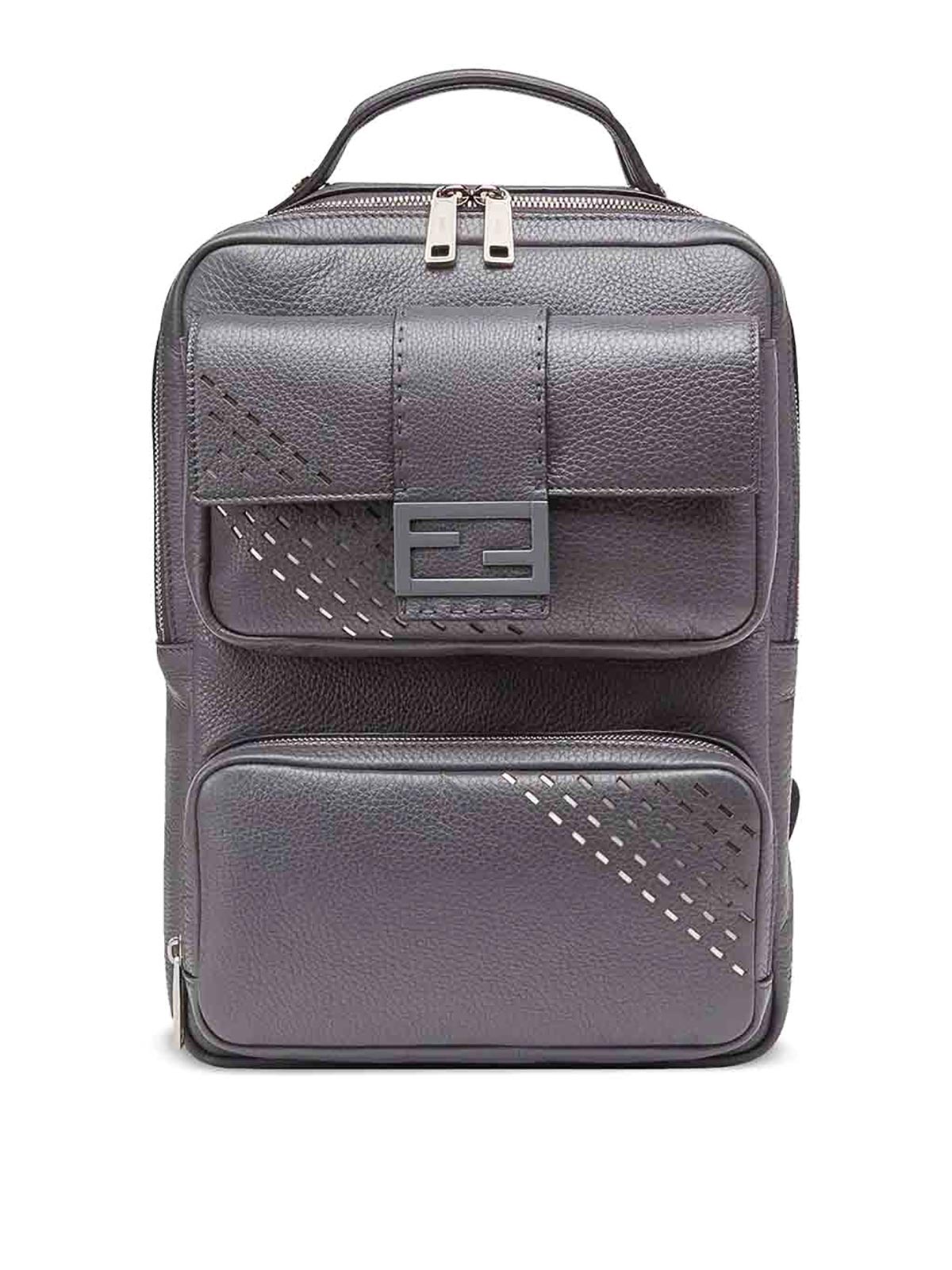 Fendi Backpack - Grey - Men | 7VZ047A9ZFF10VX | thebs.com