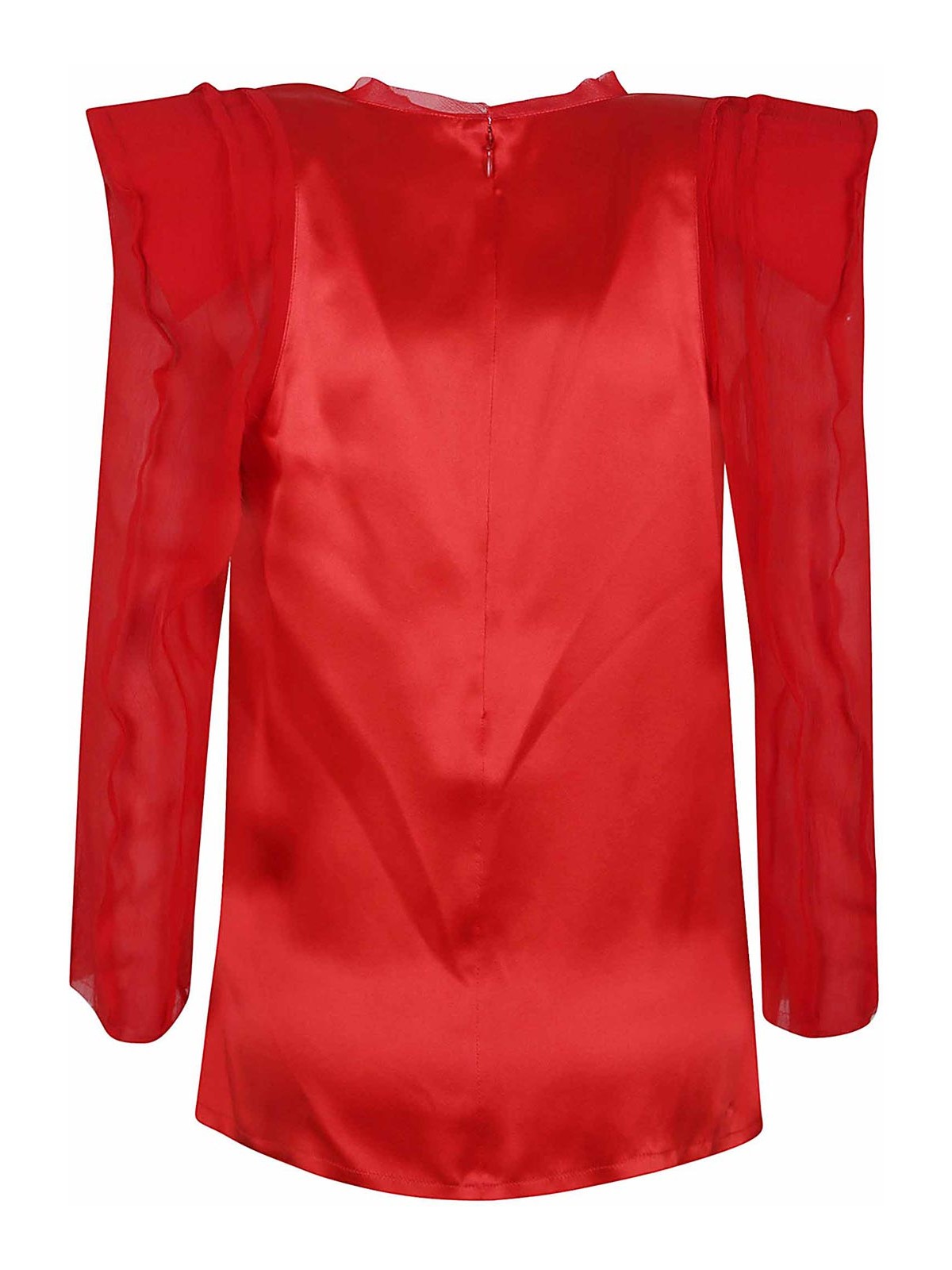 Balmain Top - Rouge - Rouge - Femme | EF0AG665MH043CE
