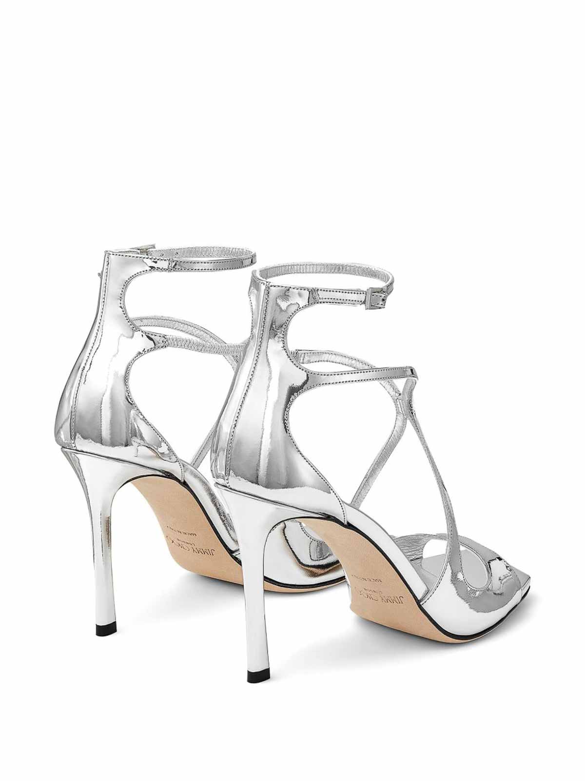 Jimmy Choo Sandali Argento Donna AZIA95QUISILVER Thebs