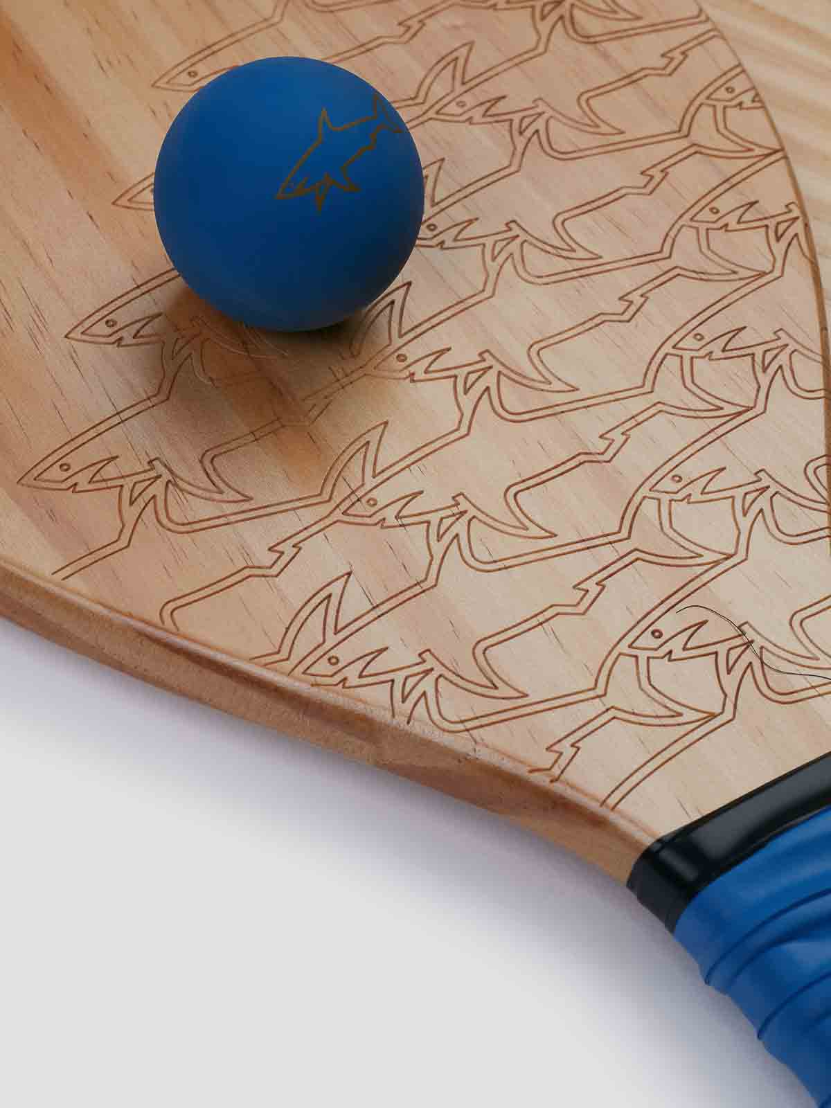 Paul & Shark Beach rackets set with Sharks prints | 25419001L40