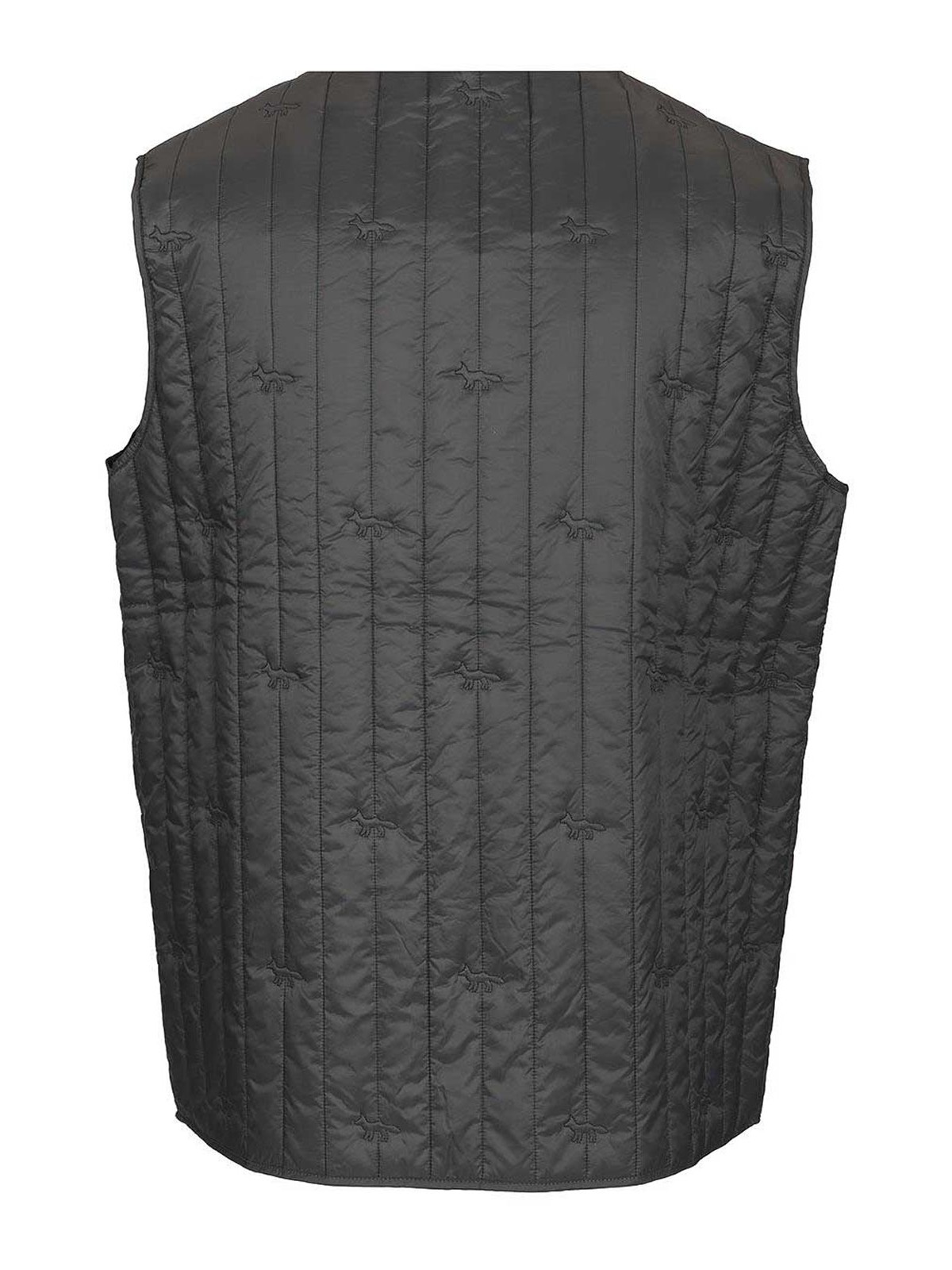 Maison Kitsuné Quilted Vest In Technical Fabric | OM02120WW90470076