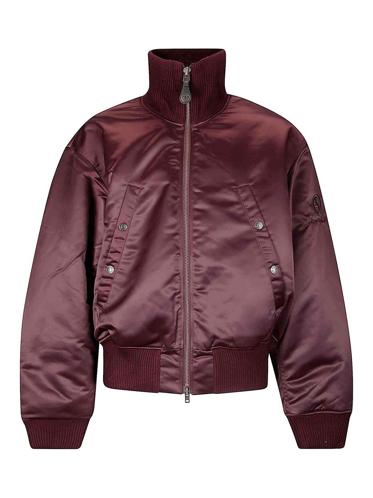 Acne Studios Bomber Jacket - Burgundy - Men|B90836479