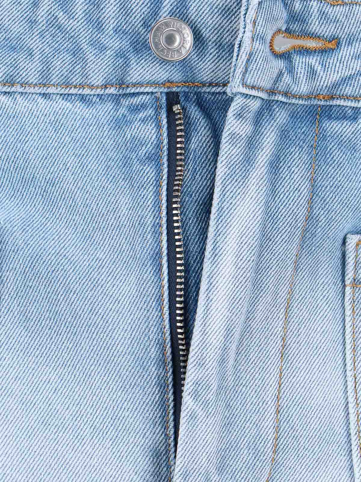 Victoria Beckham Jean Droit - Alina - Bleu - Femme|1126DJE007252C