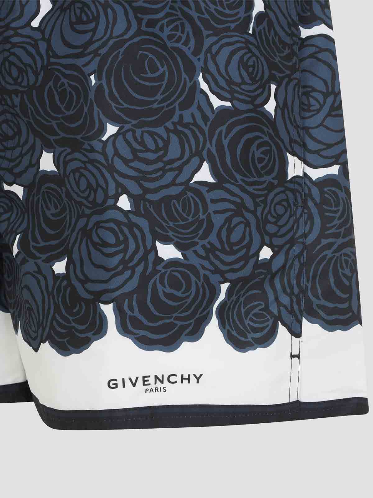 Givenchy Swim Shorts - Dark Blue - Men|BMA01S1YJZ410 | thebs.com