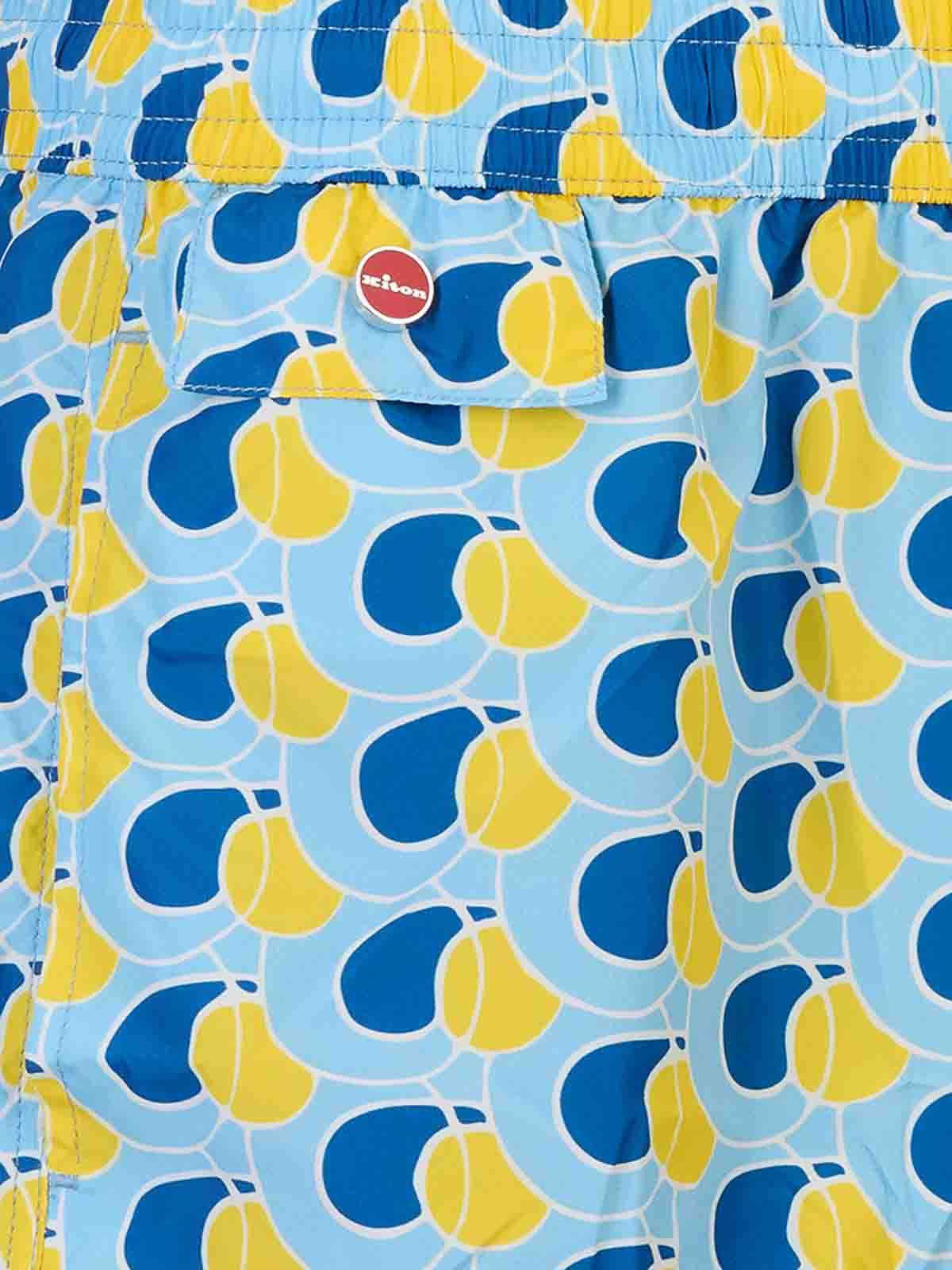 Kiton Swimsuit - Blue - Men|UCOM010K0742H76 | thebs.com