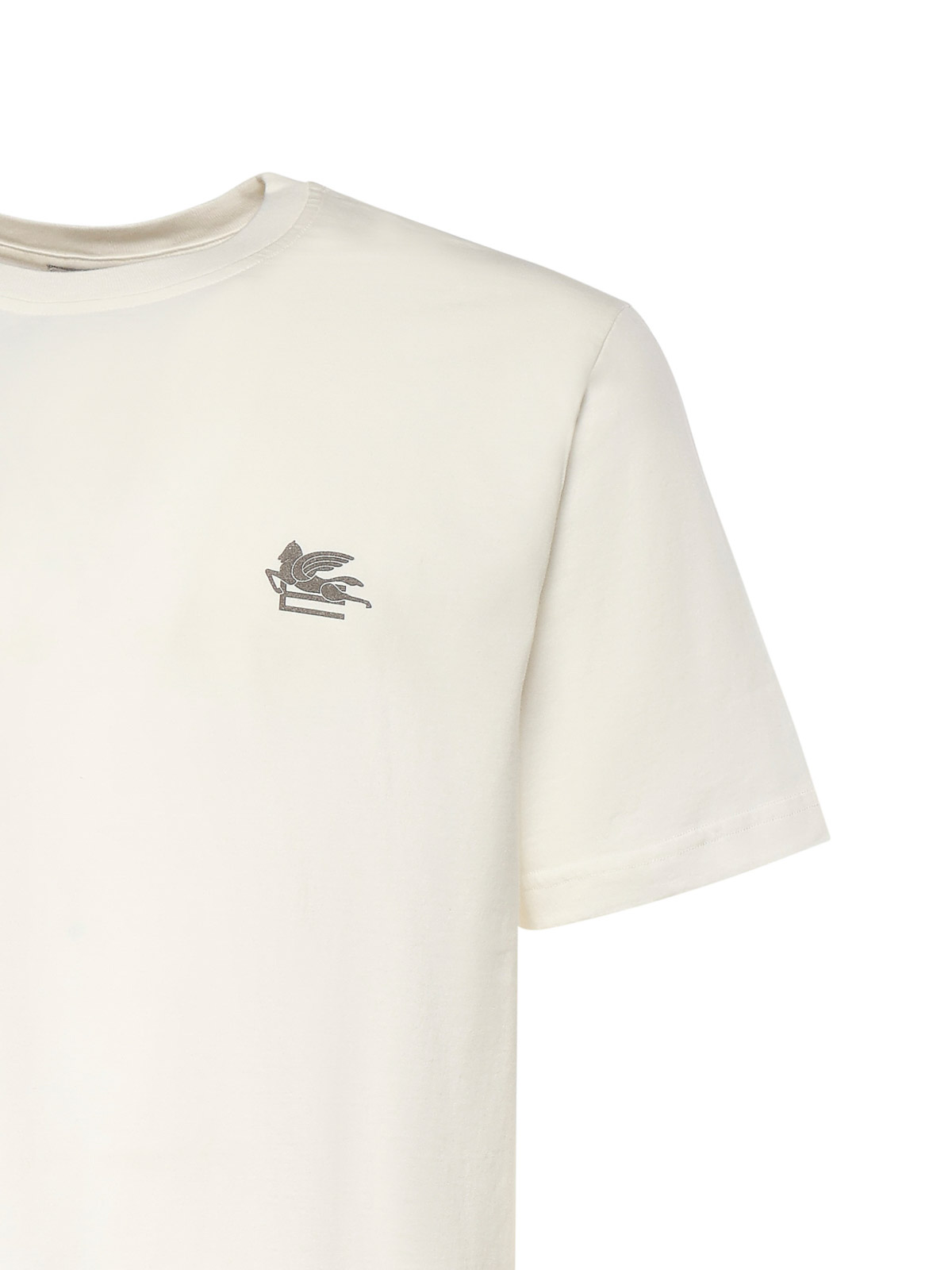 Etro Cotton T-Shirt - Cream - Men|MRMA0002AV900W0001 | thebs.com